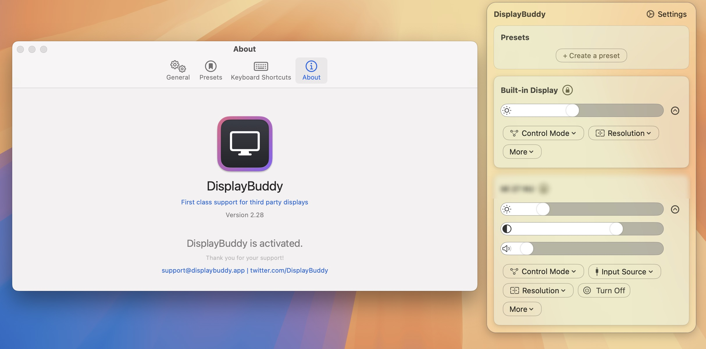 DisplayBuddy v2.30：Mac 显示器管理的智能助手 - 提升多显示器使用体验-苹果软件盒子